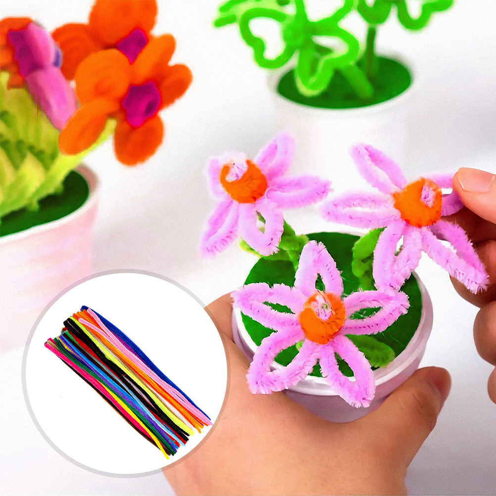 KALLORY DIY Twisted Stick 200Pcs Multi Color for Children Craft Making ...