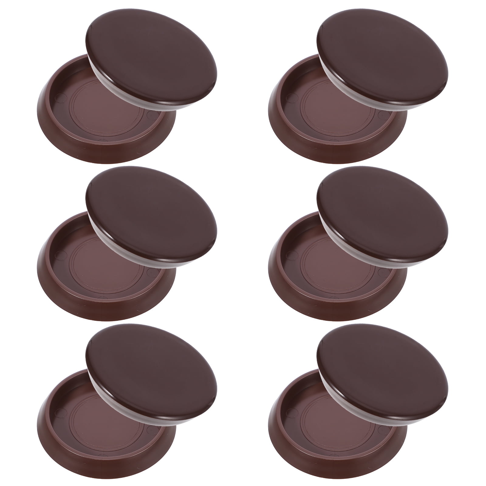 KALLORY Furniture Caster Cups 12Pcs Round Plastic Anti Skid for Sofas ...