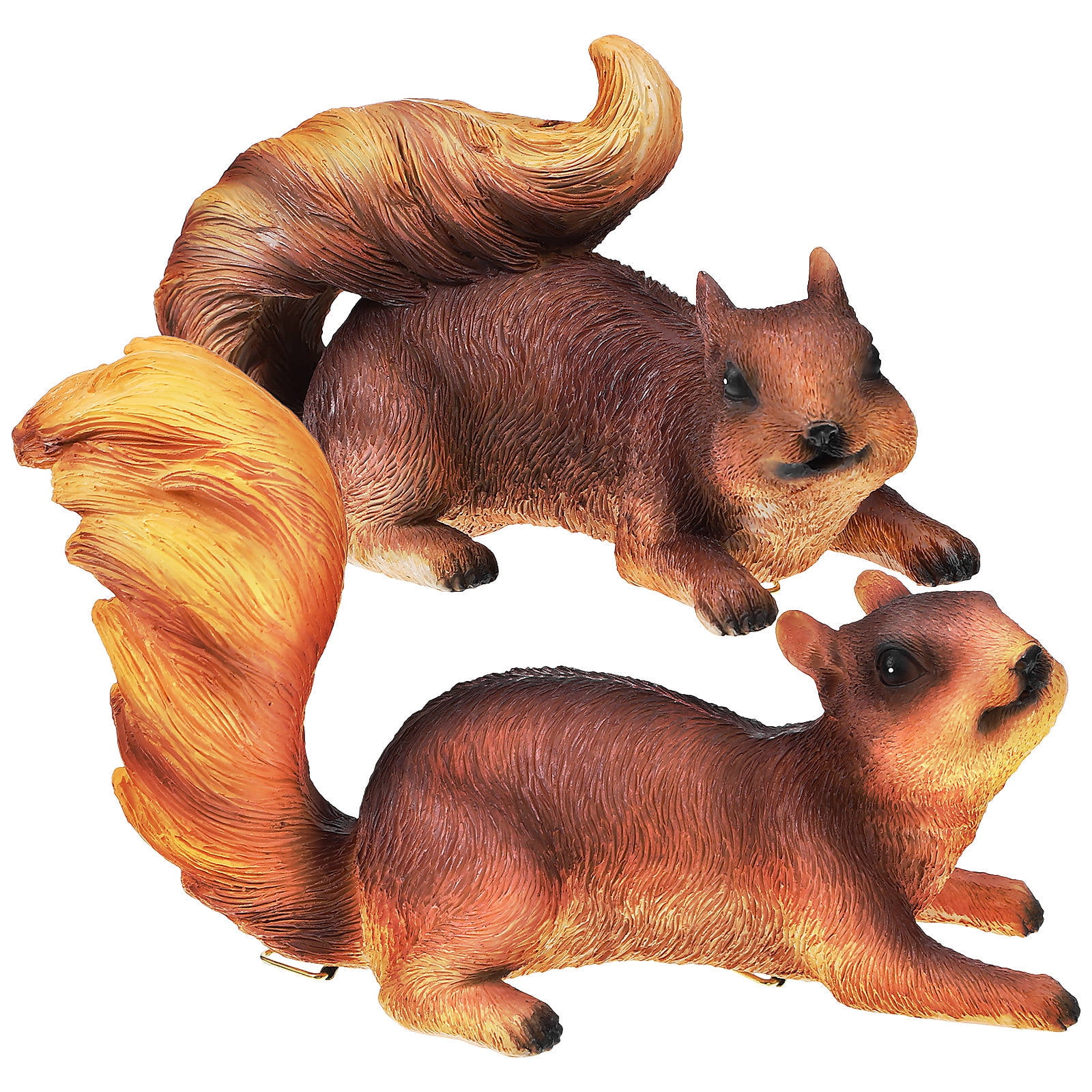 KALLORY Garden Squirrel Statue Simulation Squirrel Figure Resin Animal ...