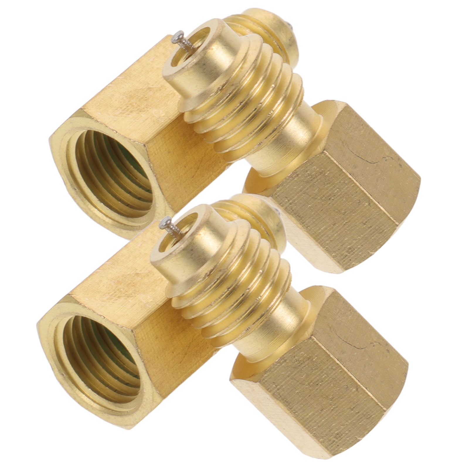 KALLORY Golden Brass Car AC Adapter with Quick Connector Design for ...