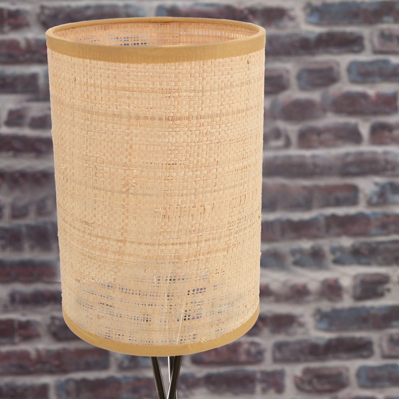 KALLORY Green Lamp Shade Cottage Style Rattan Light Shades for Floor ...