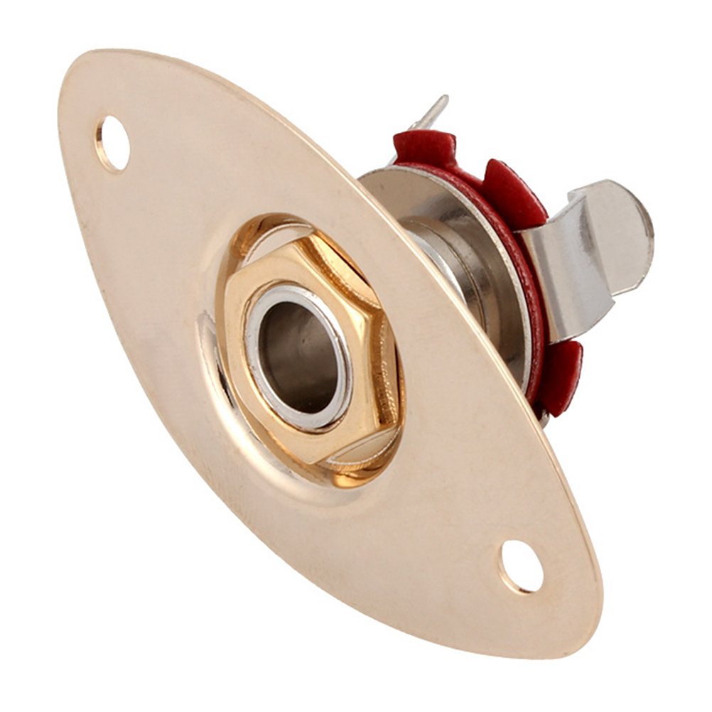 KALLORY Guitar Enthusiasts Golden Jack Output Plate for Electric Guitar ...