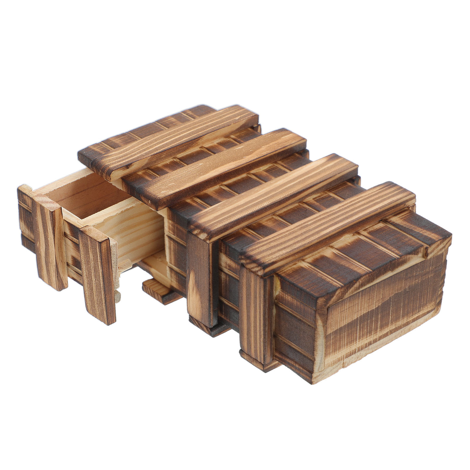 KALLORY Hidden Compartment Containers Cash Safe Puzzle Secret Storage ...