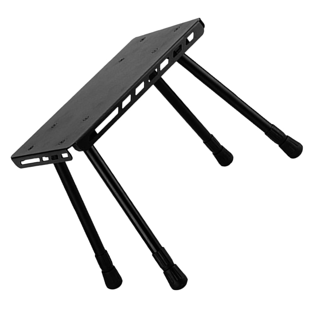 KALLORY Iron Folding Table Camping Equipment Tables Individual Black ...