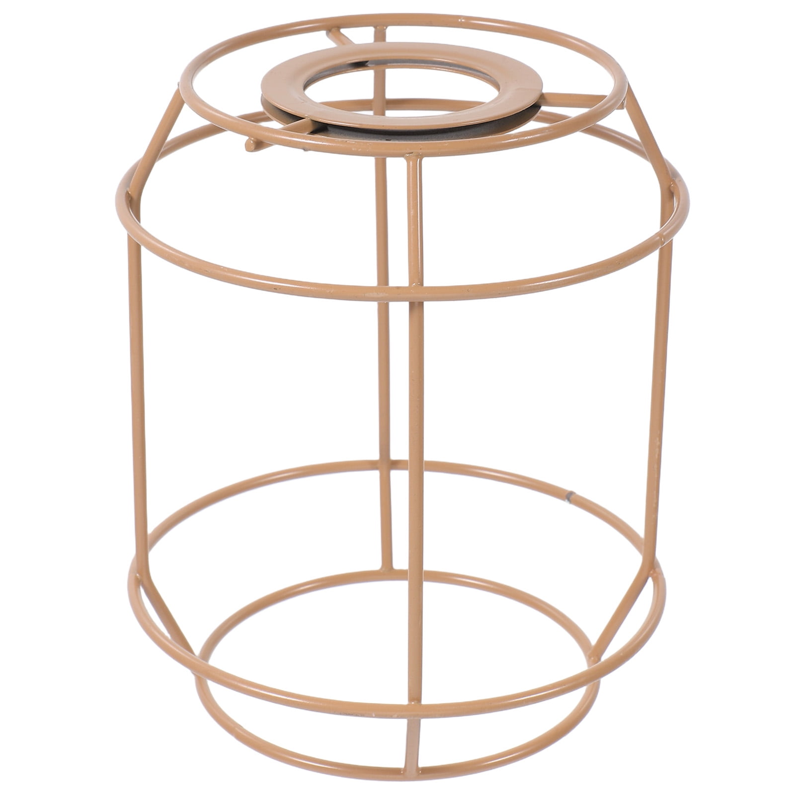 KALLORY Iron Lampshade Cage DIY Lamp Shade Frame Metal Wire Frame Lamp ...