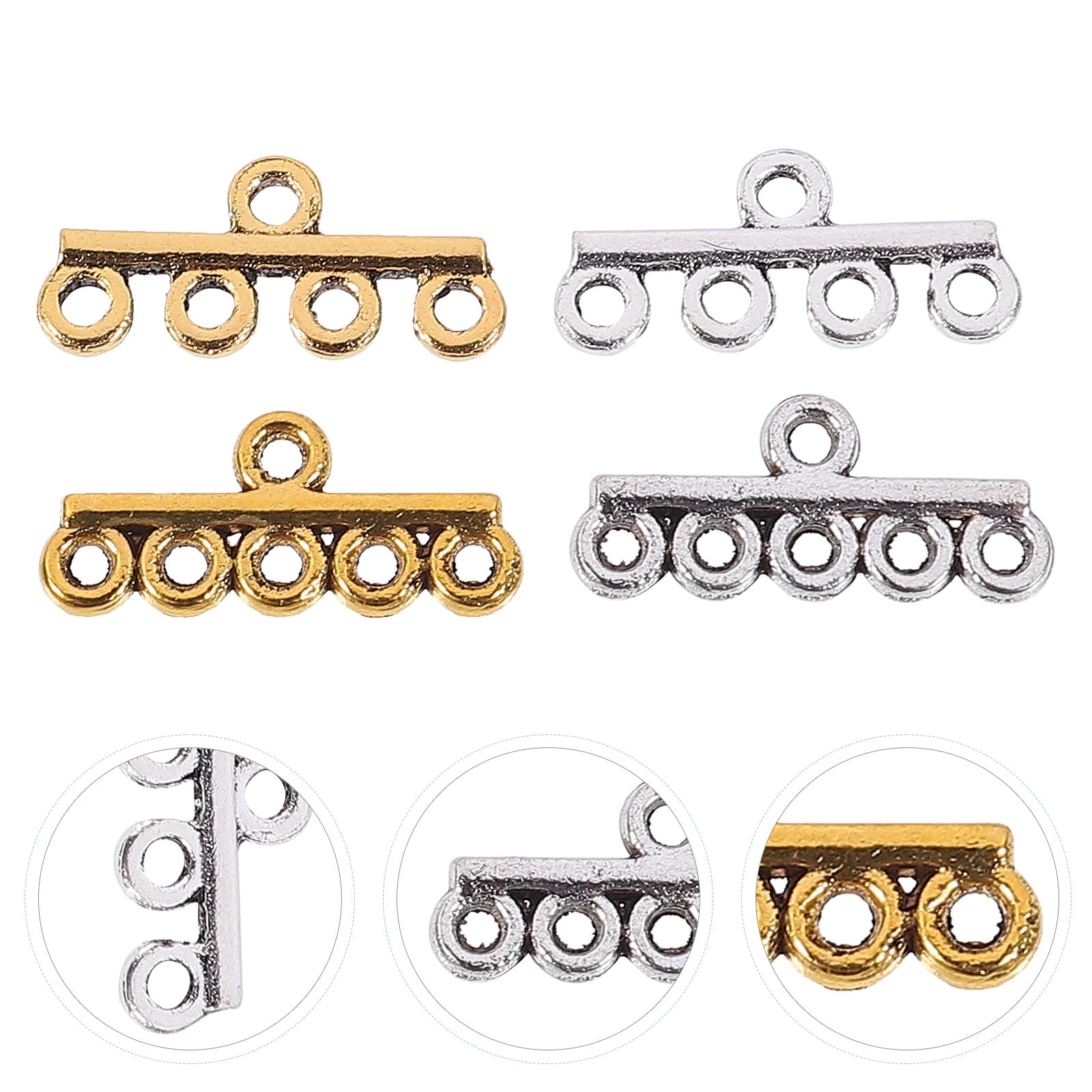 KALLORY Jewellery Making Clamp Convenient Clasp 40Pcs Assorted Color ...