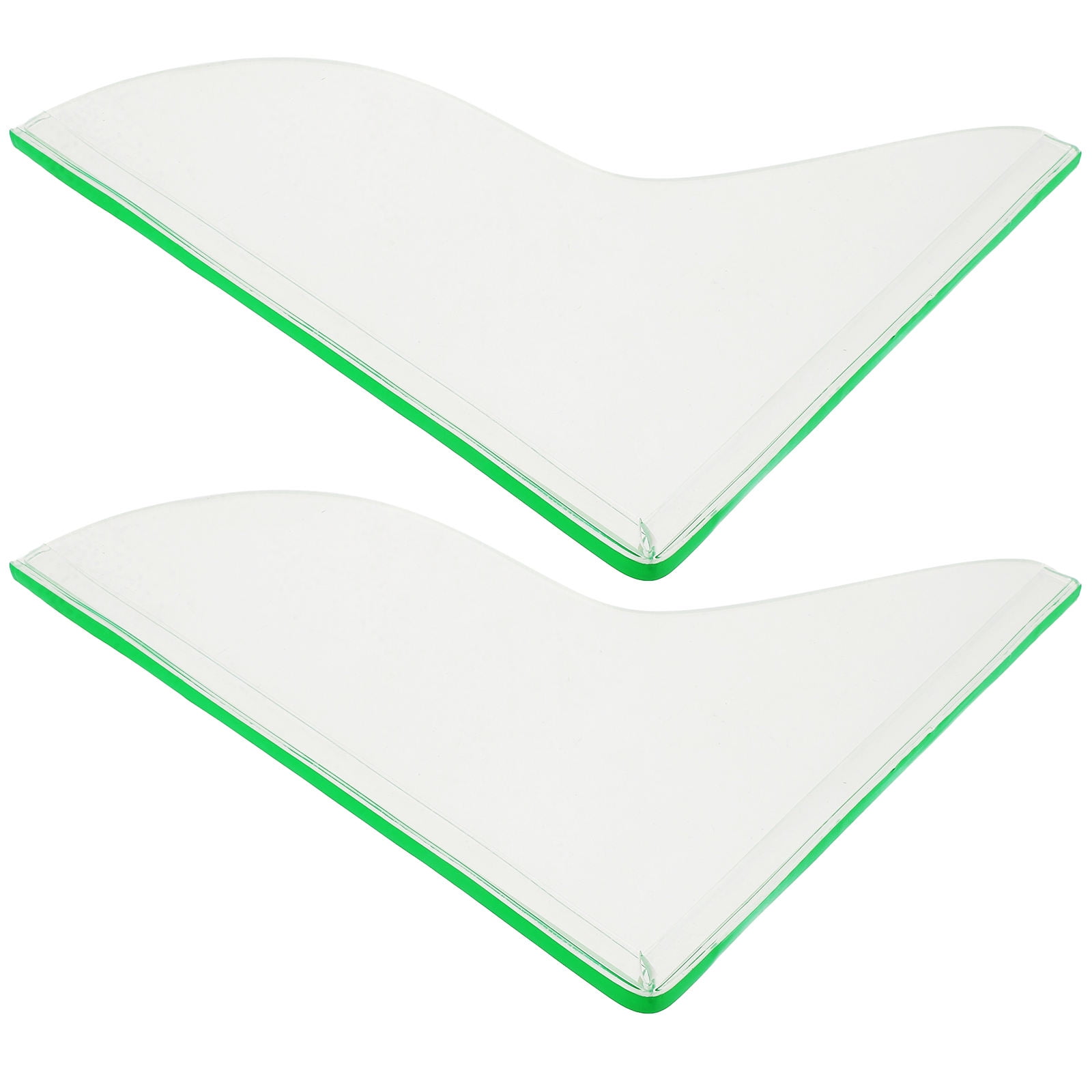 KALLORY Kitchen Use 2Pcs Clear Acrylic Corner Guards for Bathtub and ...