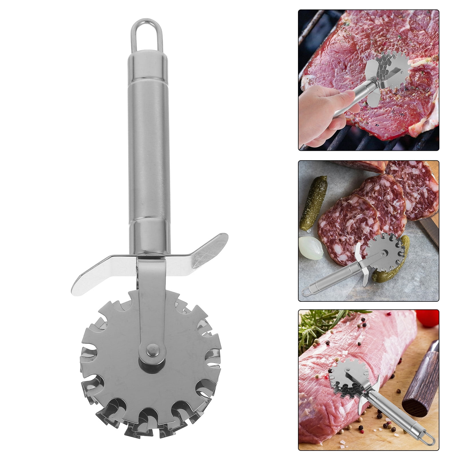 KALLORY Meat Tenderizer 1Pack Simple Design Round Wheels for Cooking ...