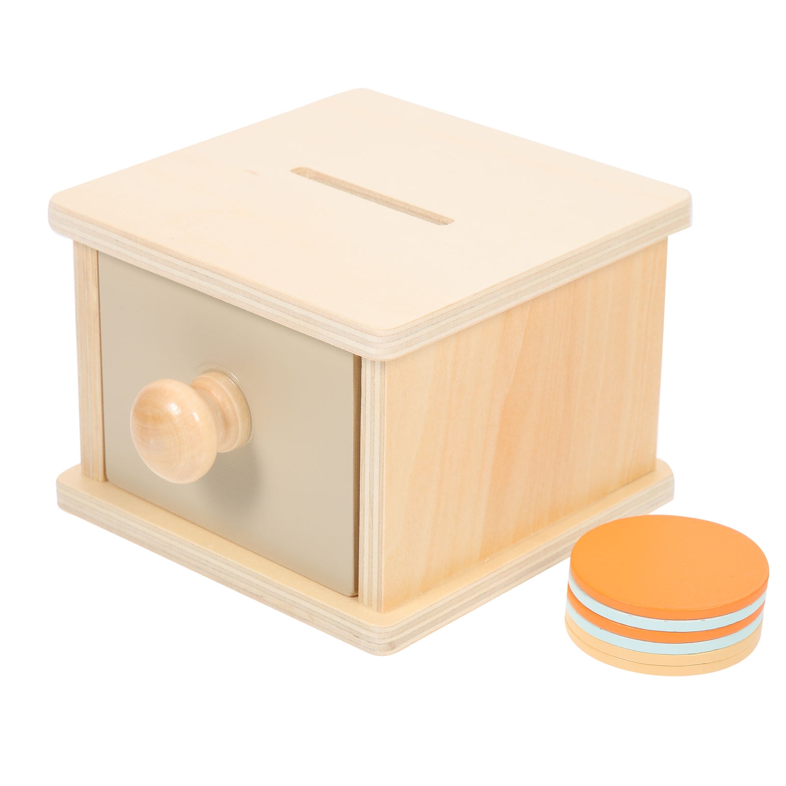 KALLORY Montessori Box Toy Baby Cognitive Toy 1Pack Wooden Educational ...