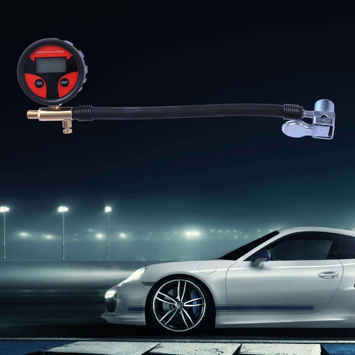 KALLORY Multi Functional Air Compressor Pump with Backlight Digital ...