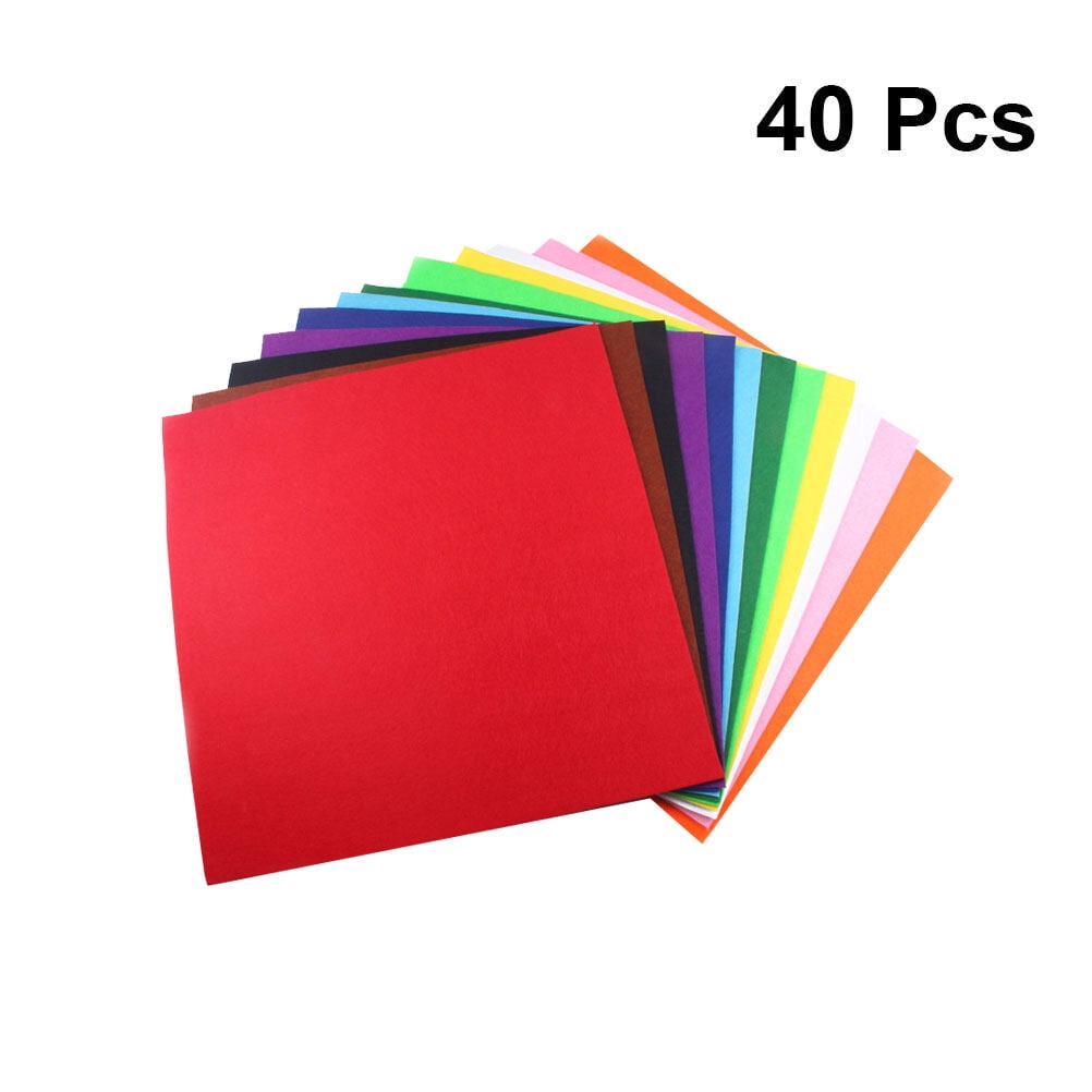 KALLORY Nonwoven Fabric Sheet for Kindergarteners Assorted Color Square ...