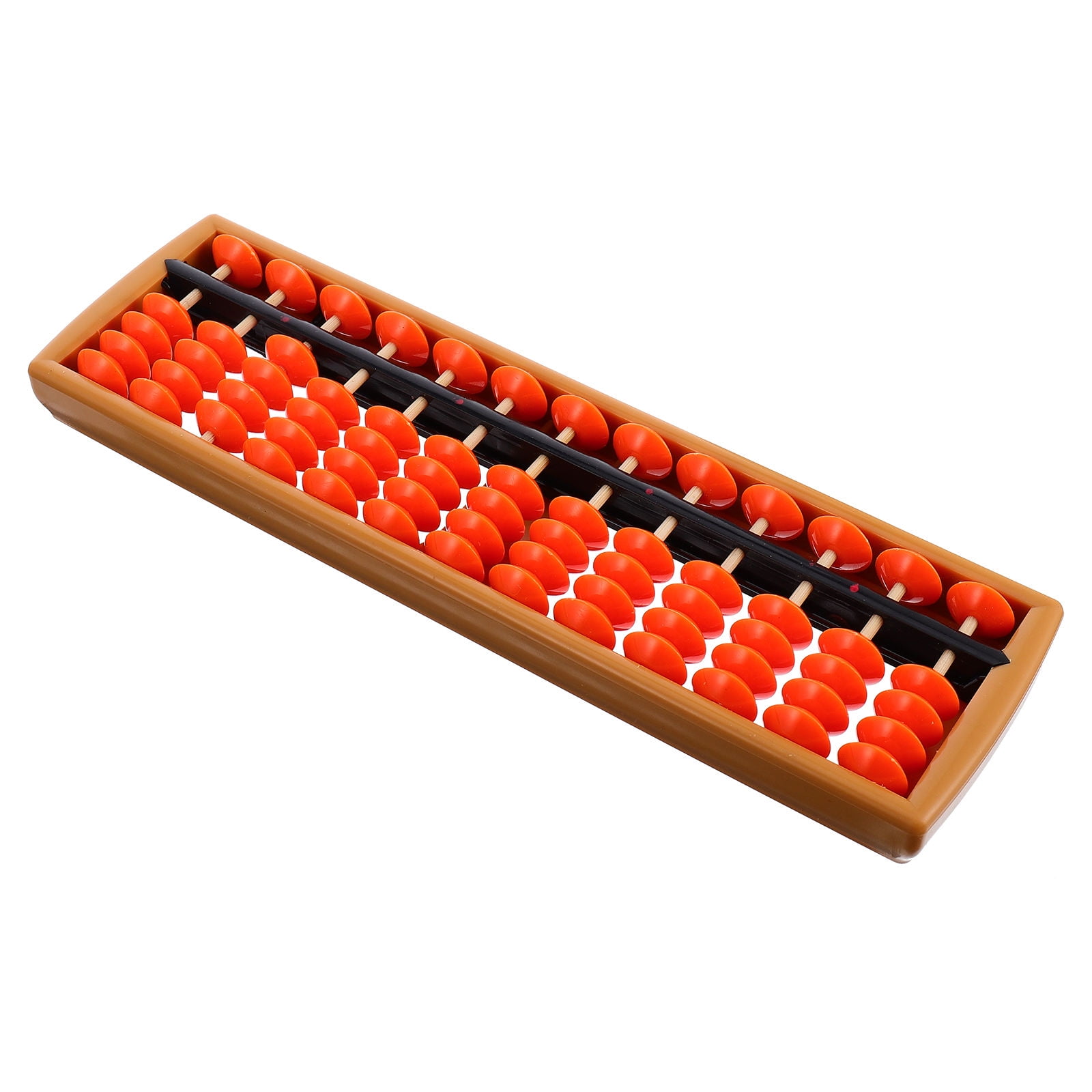 KALLORY Orange Chinese Abacus Educational Bead Arithmetic Tool for ...