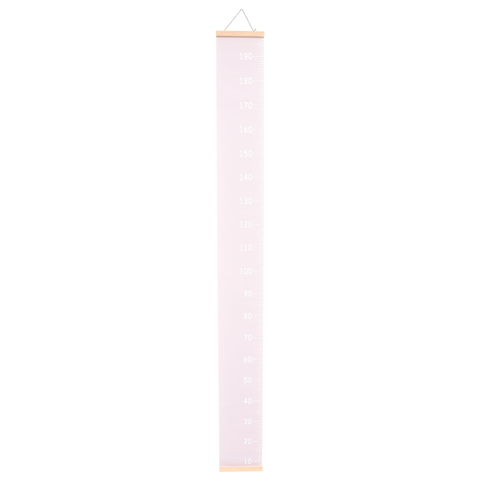 KALLORY Pink Cloth Wood Height Measurement Ruler 1Pcs for Wall in ...