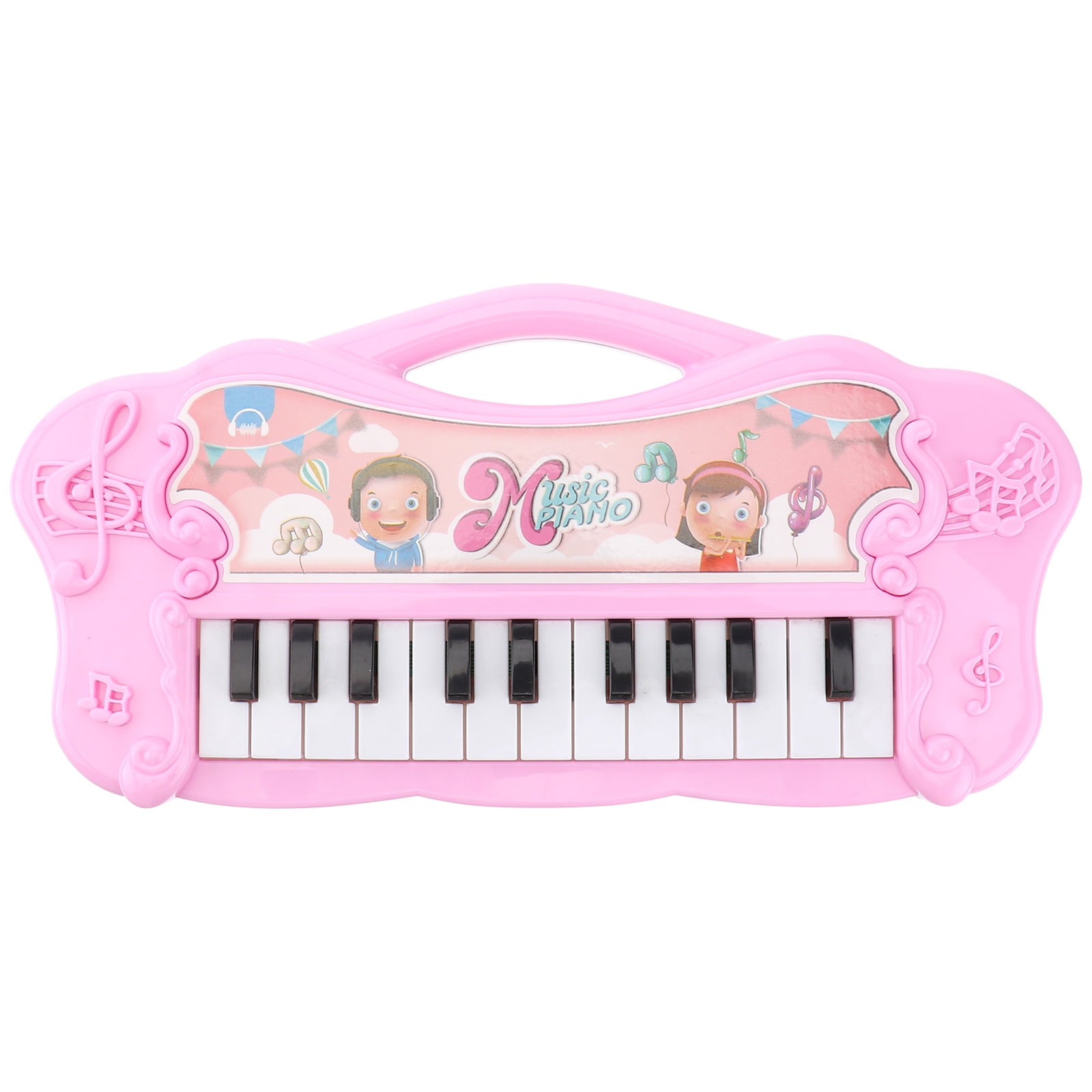 KALLORY Plastic Baby Electronic Organ for Children Pink 8 Keys to ...