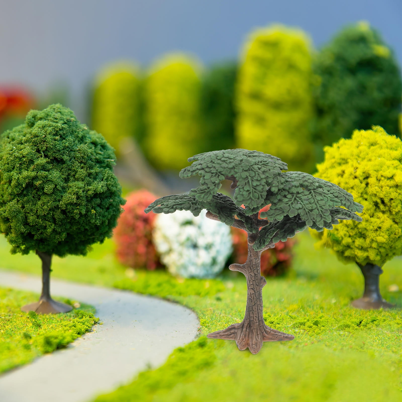 KALLORY Plastic Tree Model Tree Green Aquarium Decor For Commercial ...