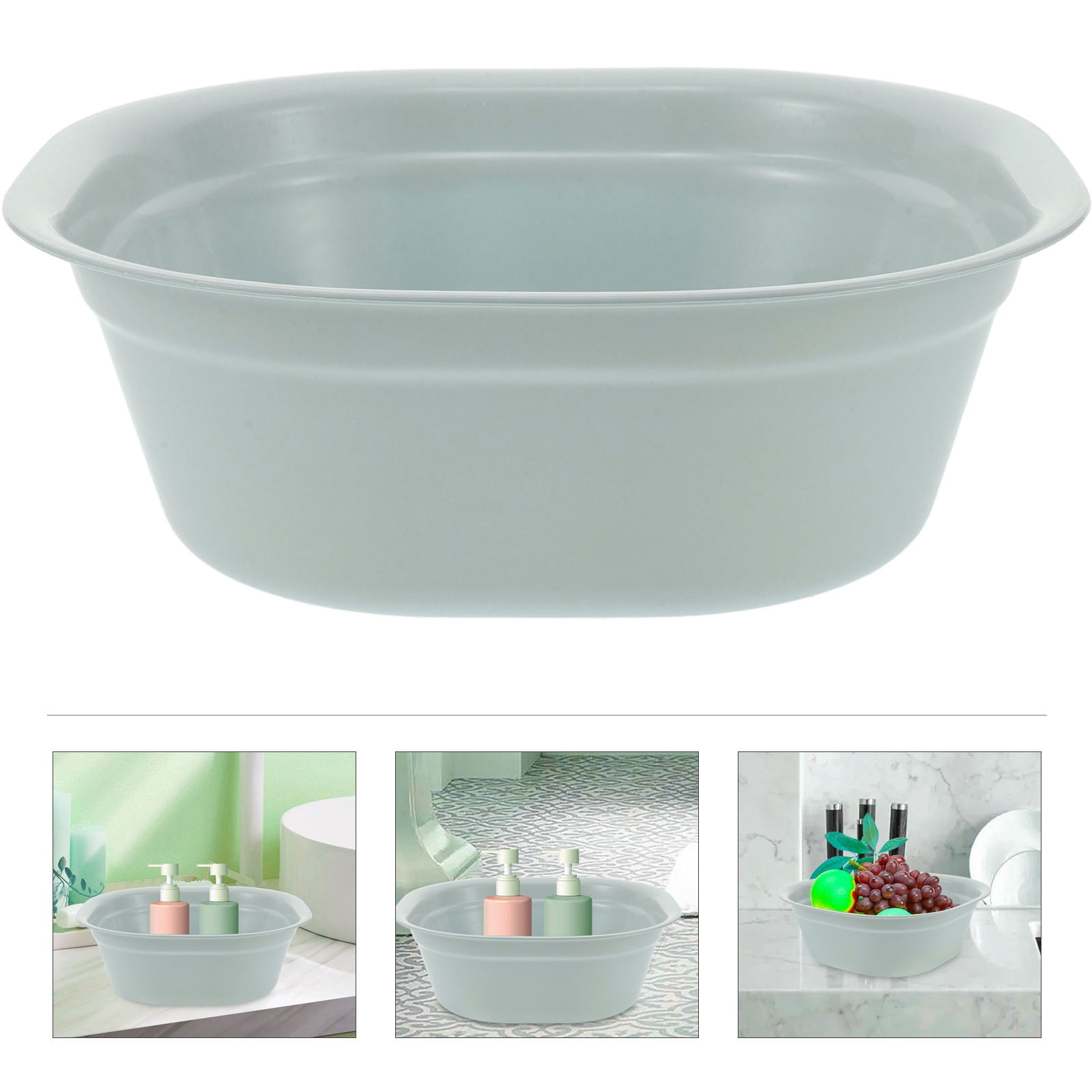 KALLORY Plastic Wash Basin for Kitchen, Laundry, Foot Soak with Space ...