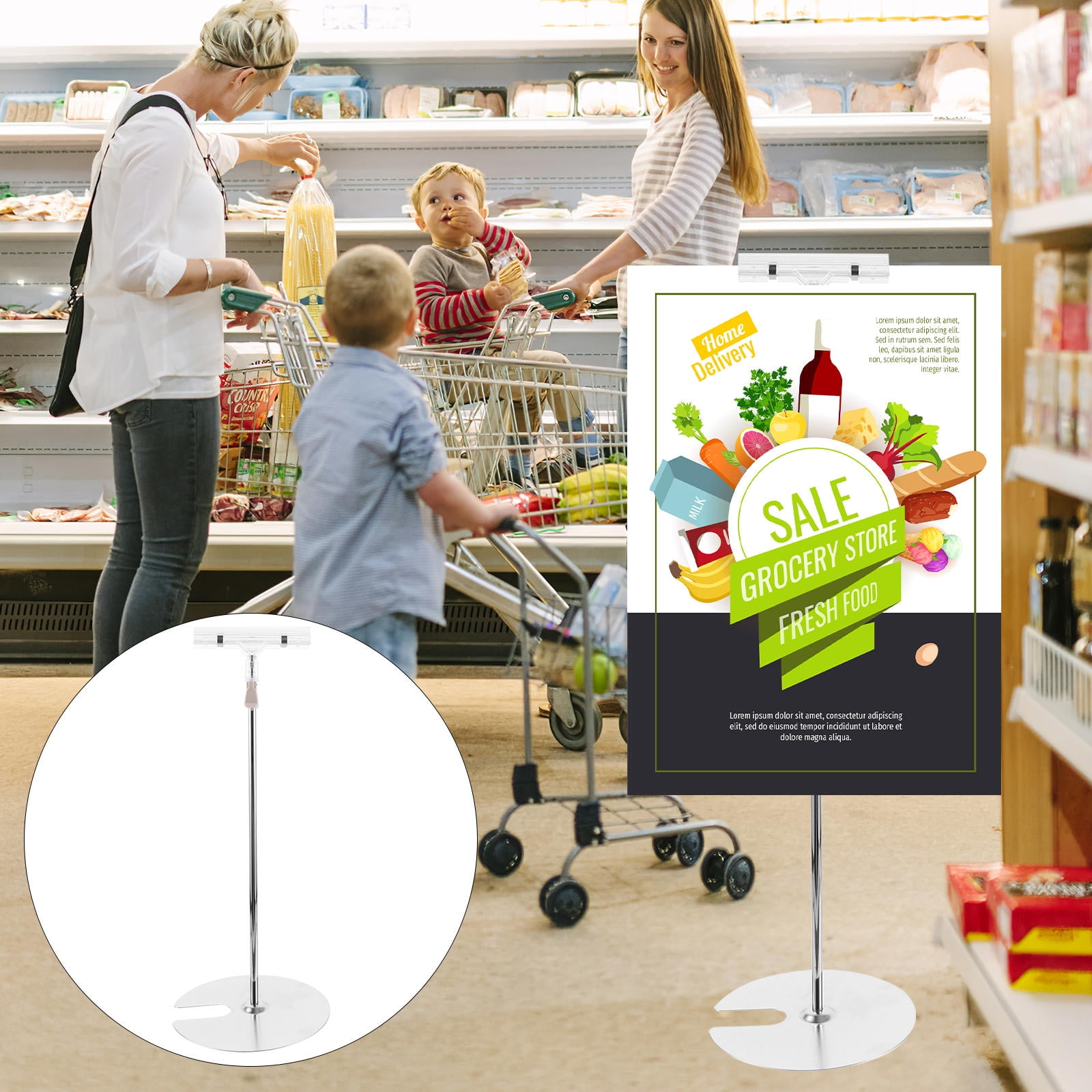 KALLORY Poster Showing Holder Advertising Rack Poster Holder ...