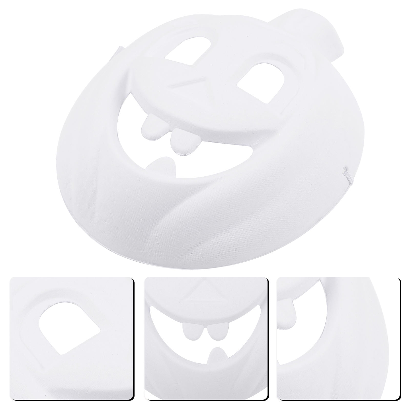 KALLORY Pumpkin Masks To Decorate White Paper Pulp Diy Graffiti Craft 7 ...