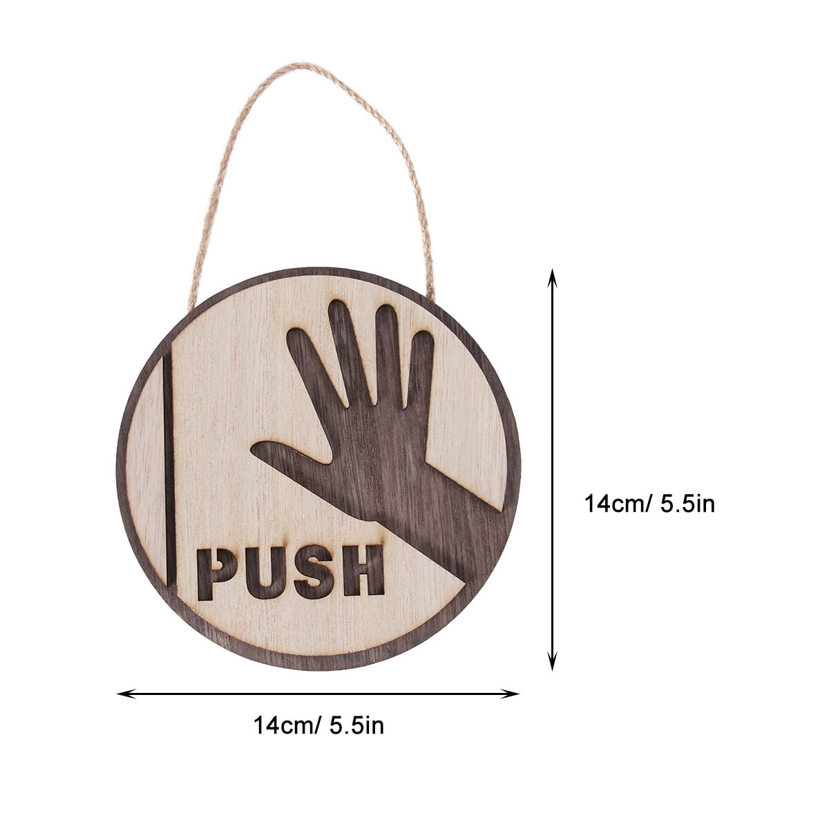 KALLORY PushandPull Door Sign for Home Multi Color Plastic Indicator ...