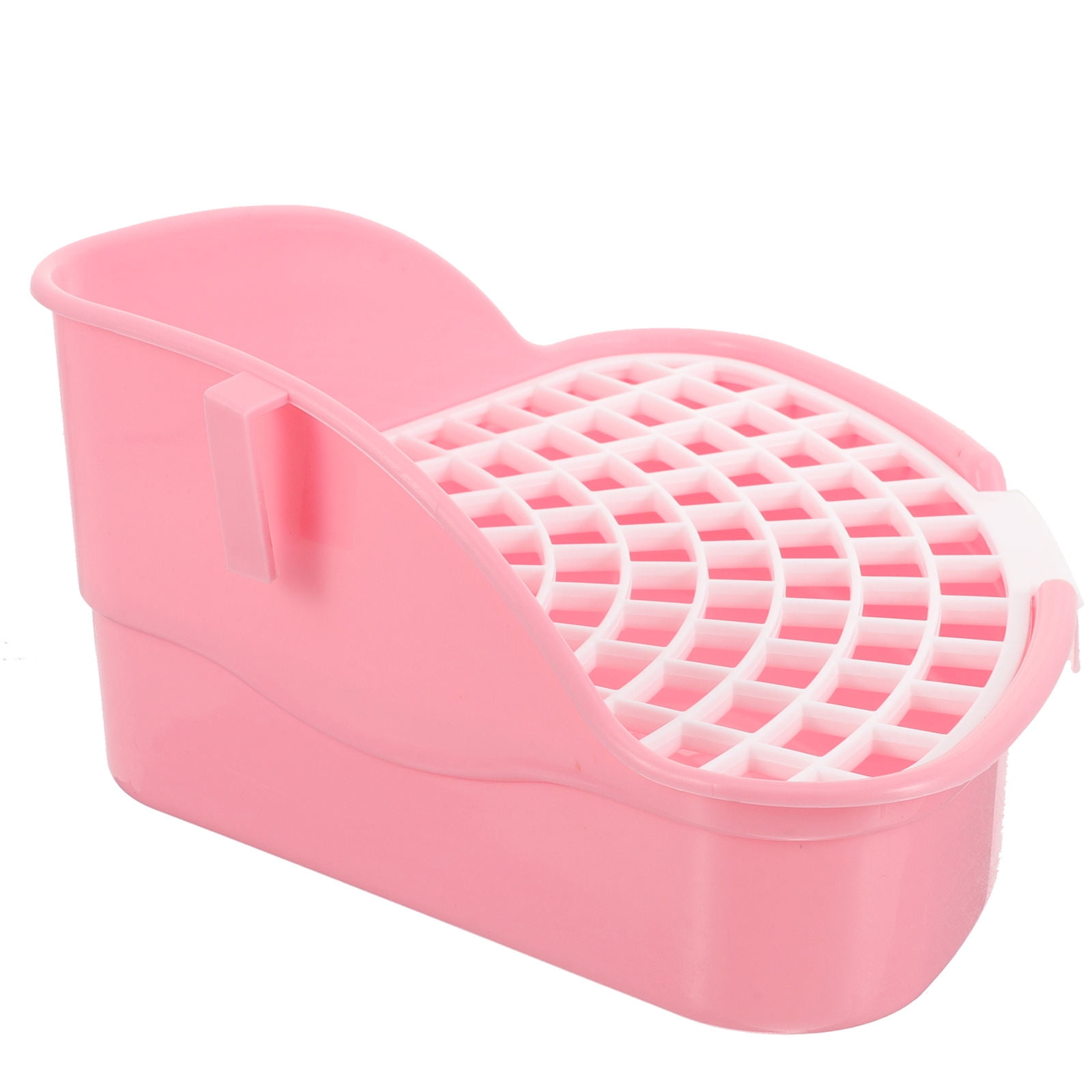 KALLORY Rabbits Pet Potty Corner Bunny Toilet Space-saving Litter Box ...