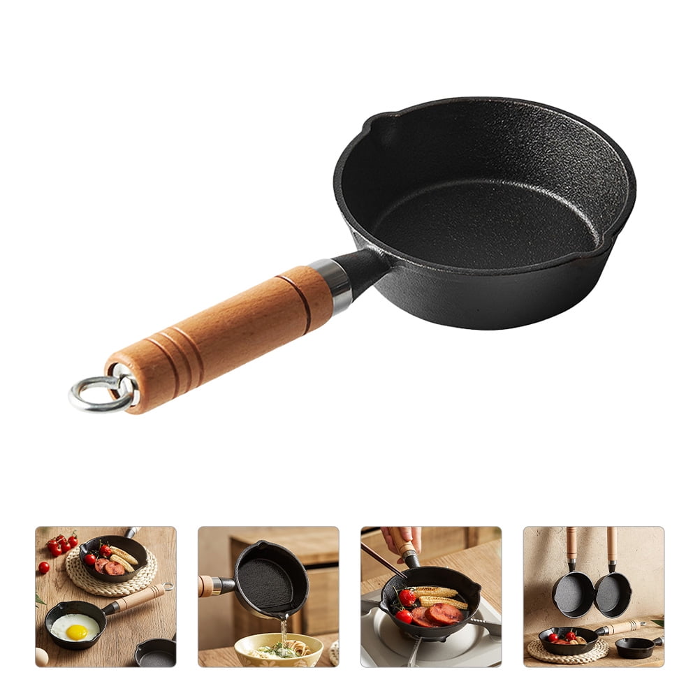 KALLORY Small Sauce Pan Beech Black 1Pack 5.1Inch Diameter - Walmart.com