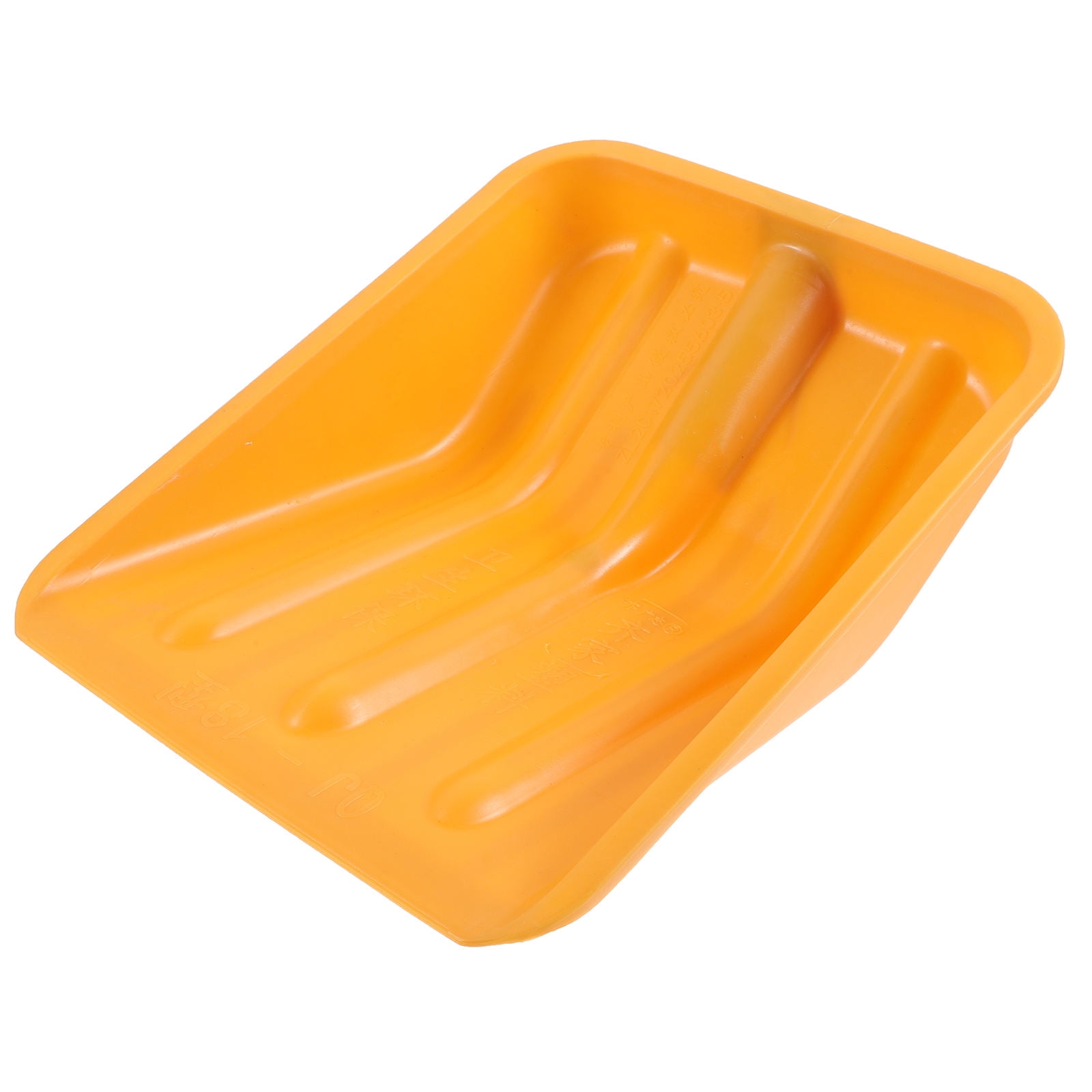 KALLORY High Strength Yellow Plastic Ice Shovel Head for Snow Removal ...
