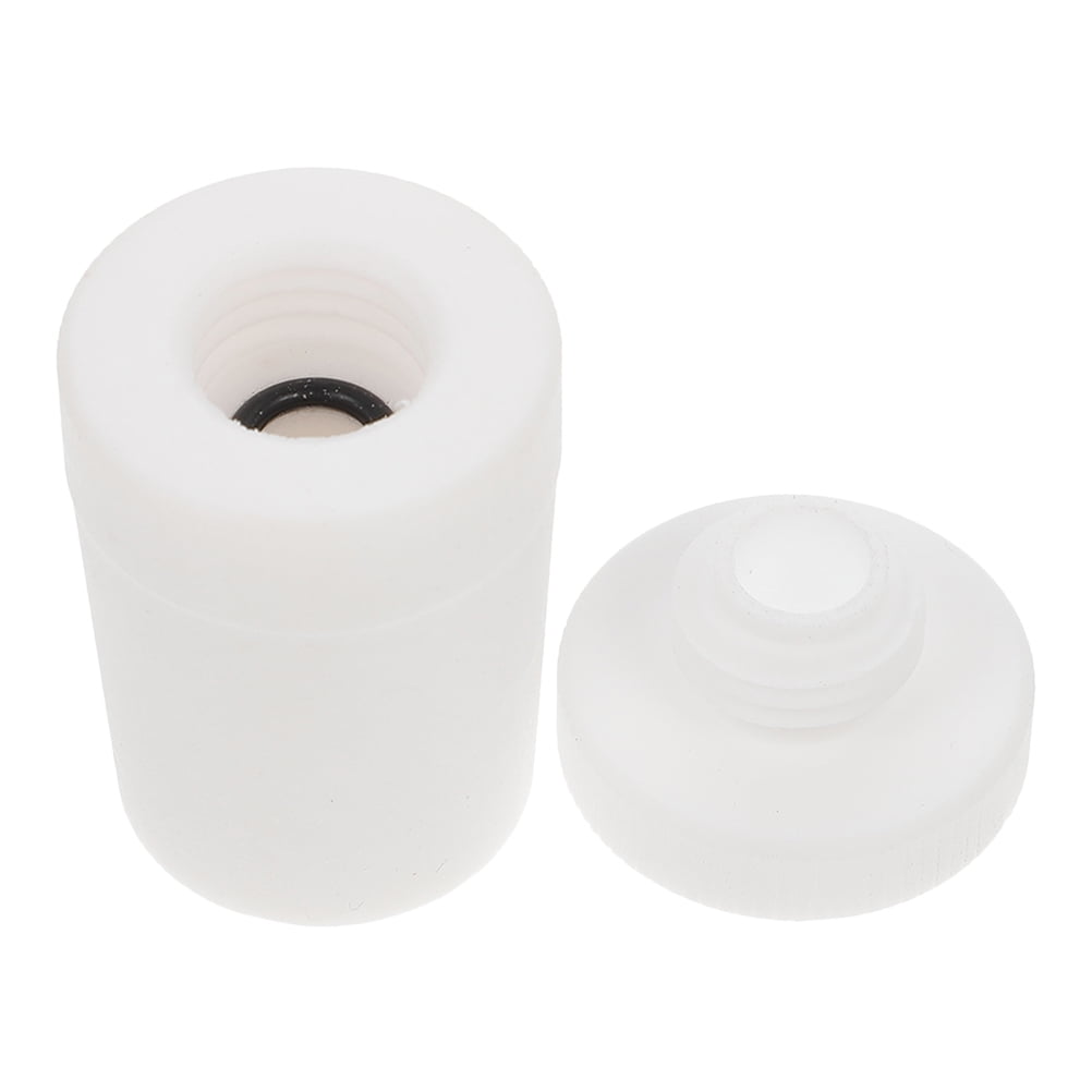 KALLORY Solid Rubber Stoppers Lab Tube Stopper White PTFE High ...