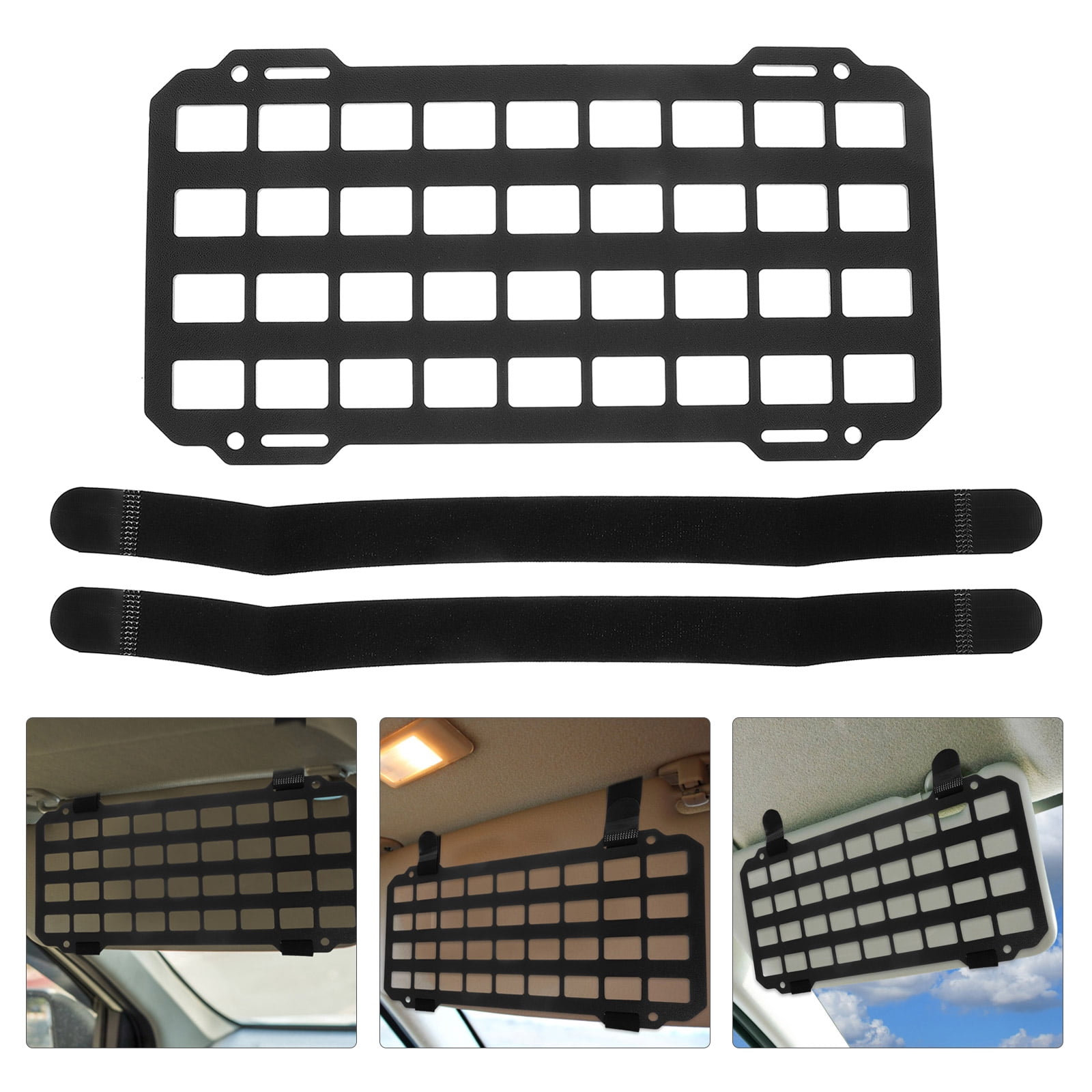 KALLORY Truck Visor Organizer Visor Mount Panel Truck Organizer Vehicle ...
