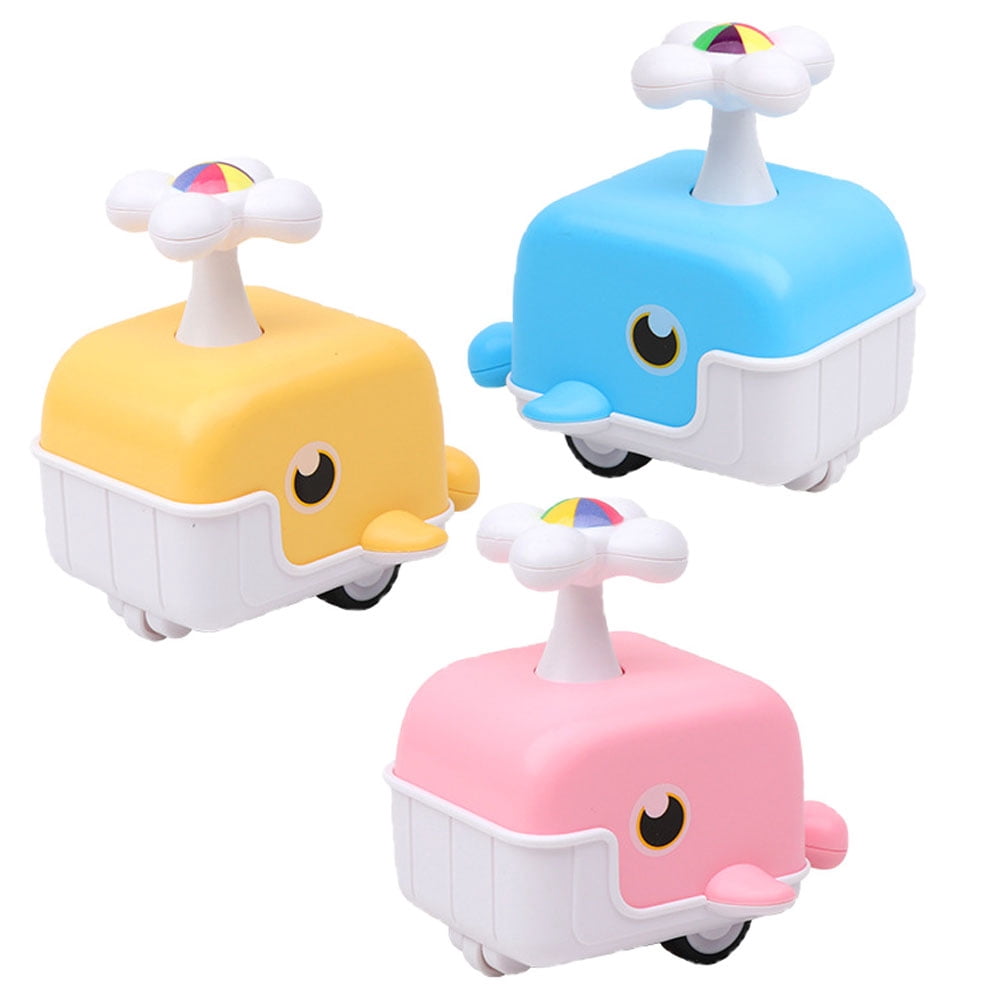 KALLORY Whale Pressing Car Toy 3Pcs for Kids Inertia Sliding ...