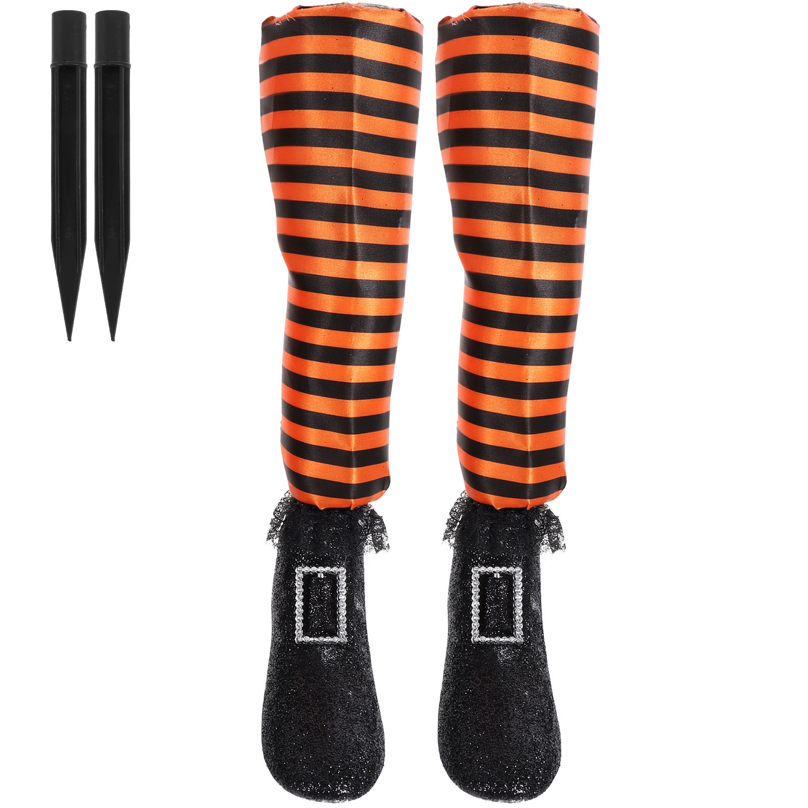 KALLORY Witch Leg Shape Prop Cloth Decor For Yard Spooky Style 1 Pair ...