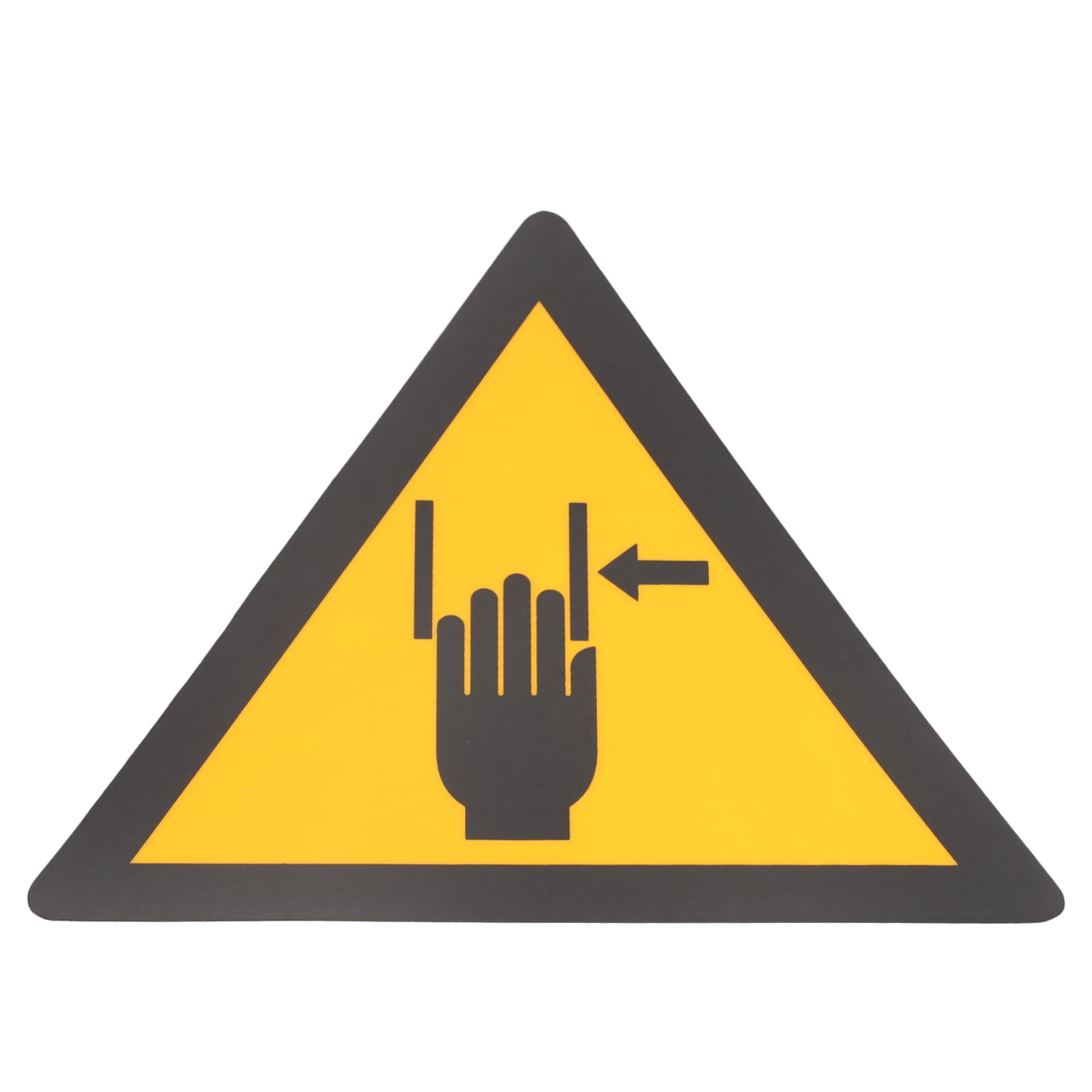 KALLORY Yellow Self-Adhesive Warning Decal for Hand Pressure and ...