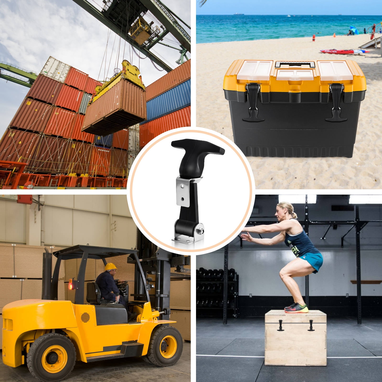 KALLORY universal hood latch Plastic Table Display Black Flexible ...