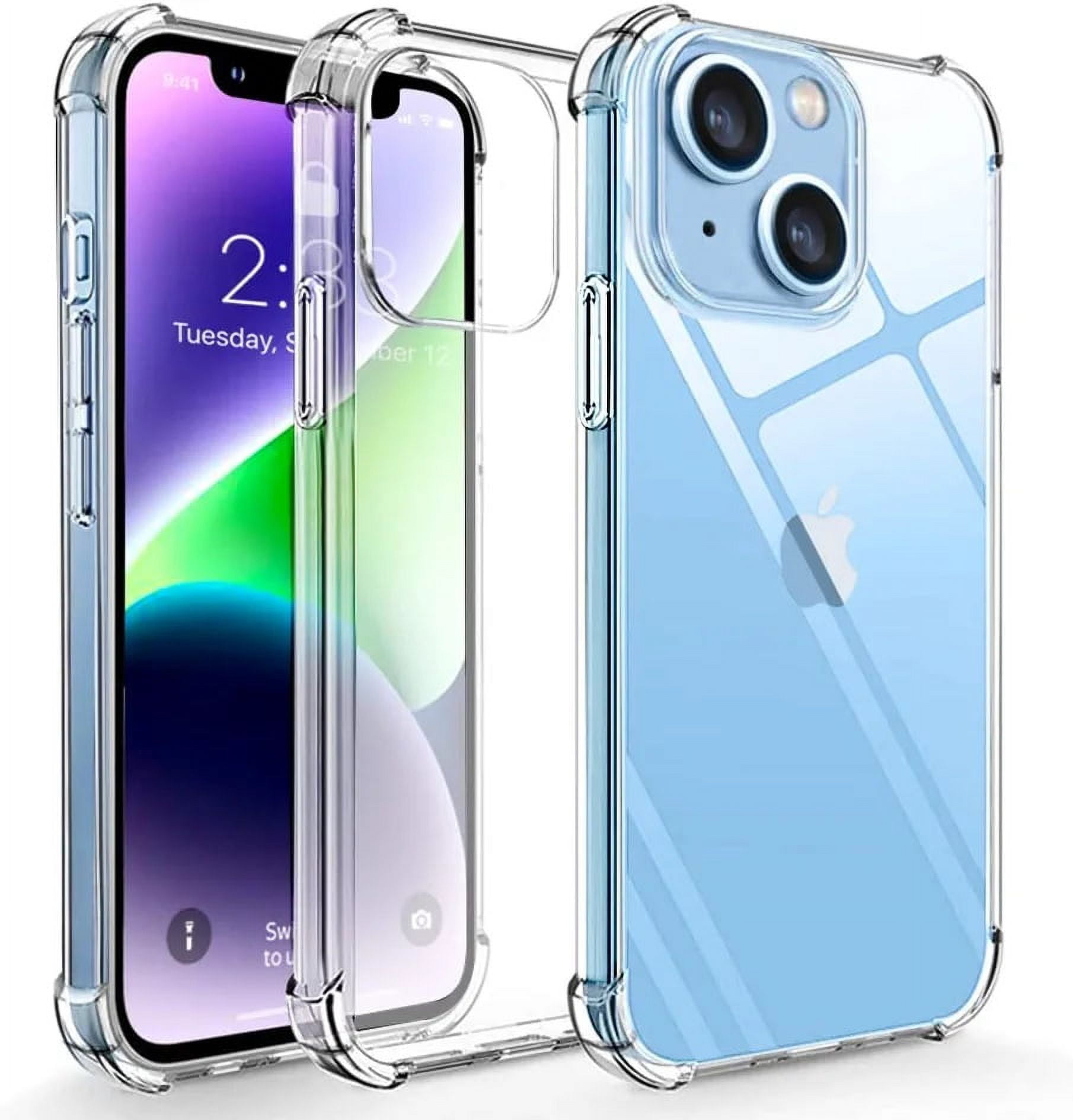 KALMORE iPhone 14 Case, Clear TPU Bumper, Anti-Scratch, Shockproof, 6.1 ...