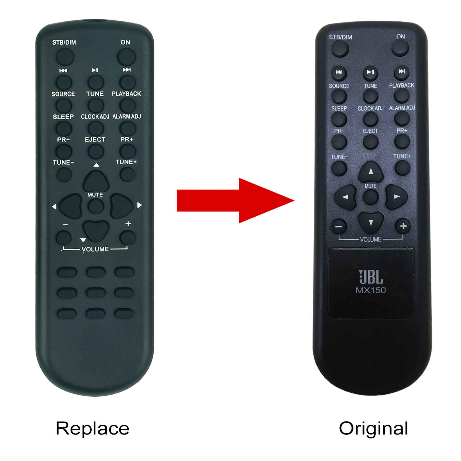 KALMUTY MX150 Replaced Remote Control Fit For JBL CD Music Player Stereo Audio System MX 150 ...