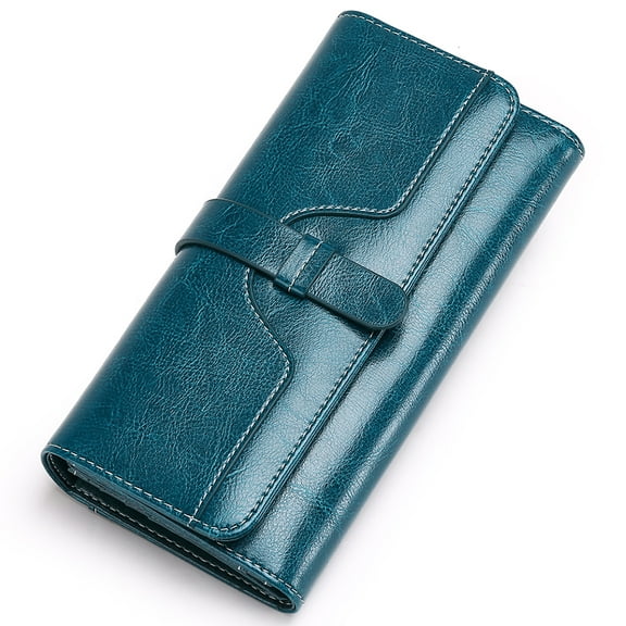 Card Holder Wallet with Pocket Closure Pop Up Cards With ID Window ...