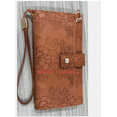 KALUNMA Women Long Printed Vegan Leather Wallet,RFID Blocking Large ...