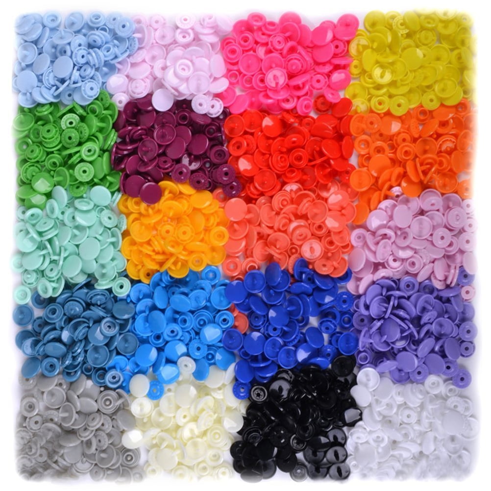 KAM Professional Fastener Snap Pliers & 300pcs 20 Colors T5 Snap ...