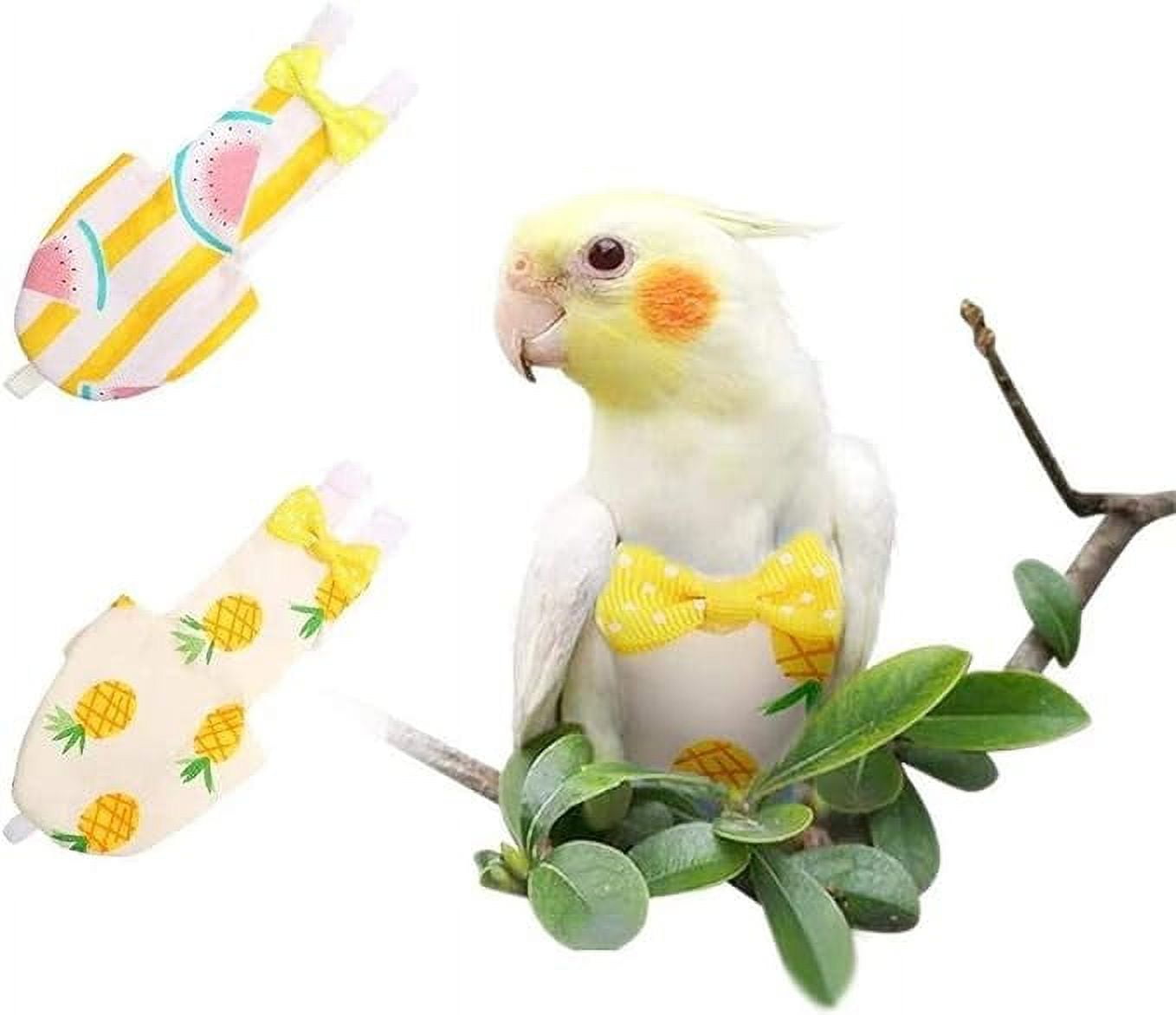 KAMA BRIDAL Bird Diaper Parrot Washable Diaper Nappies for Parakeet ...