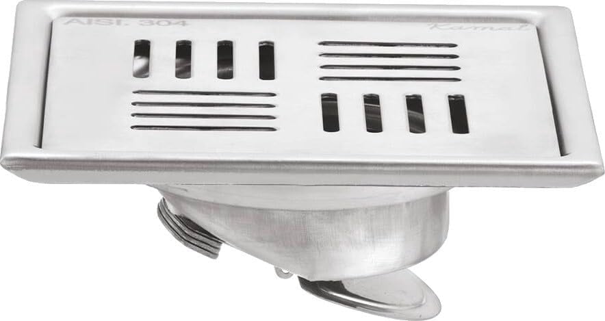 KAMAL Floor Stainless Steel Push Down Strainer Water Drain Channel ...