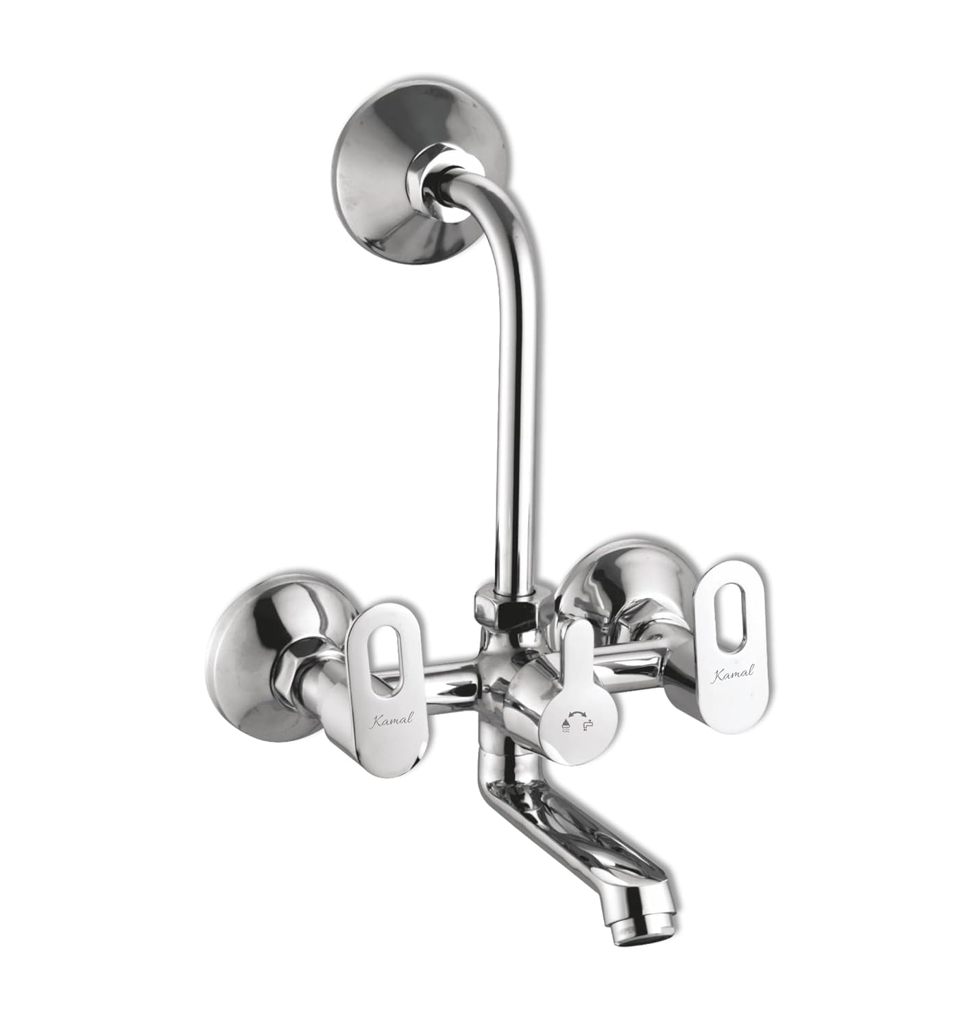 KAMAL Wall Mixer Milan Eco Sturdy Brass Build Mirror Type Finish ...