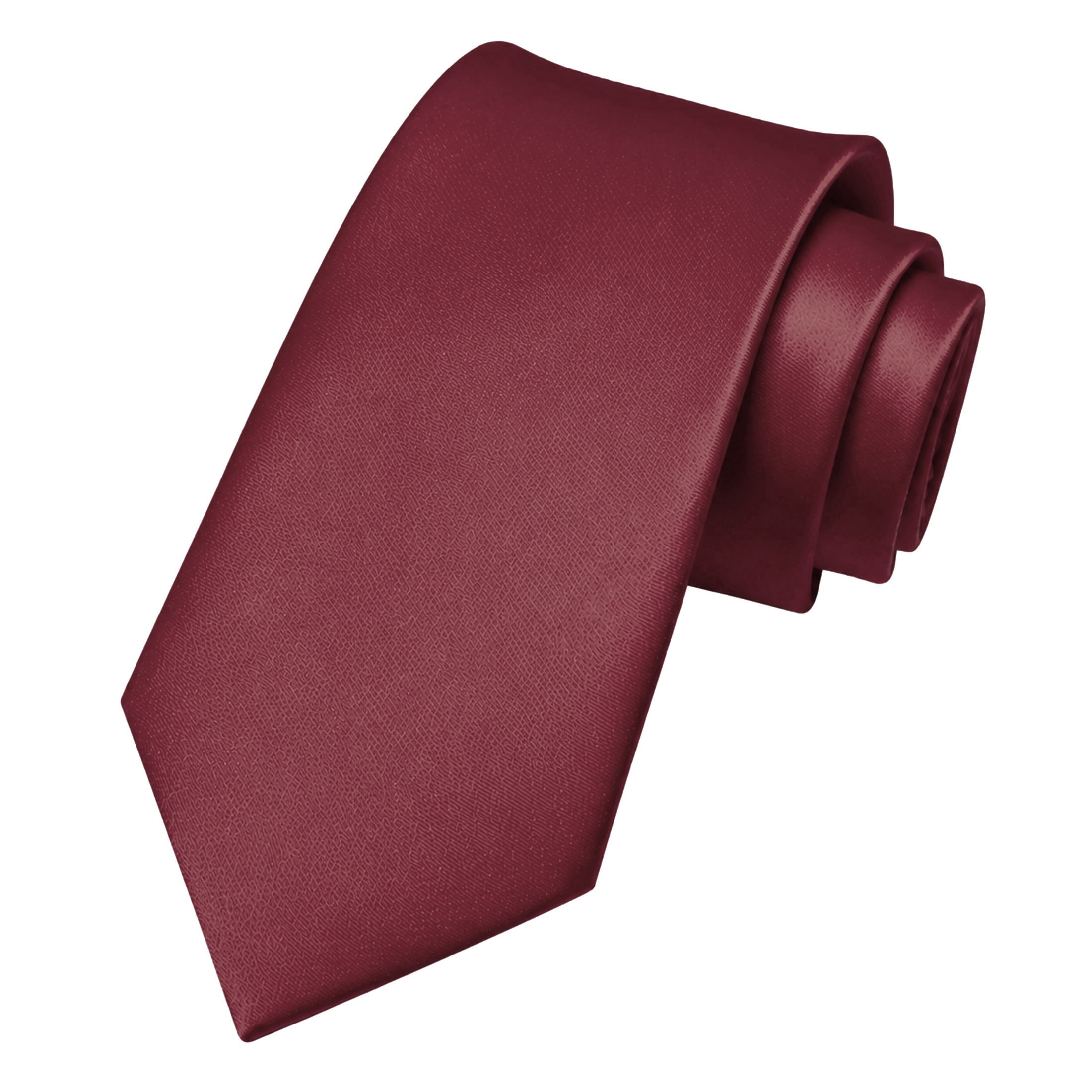KAMBERFT Burgundy Tie Business and Wedding Necktie for Men 8cm(7 ...