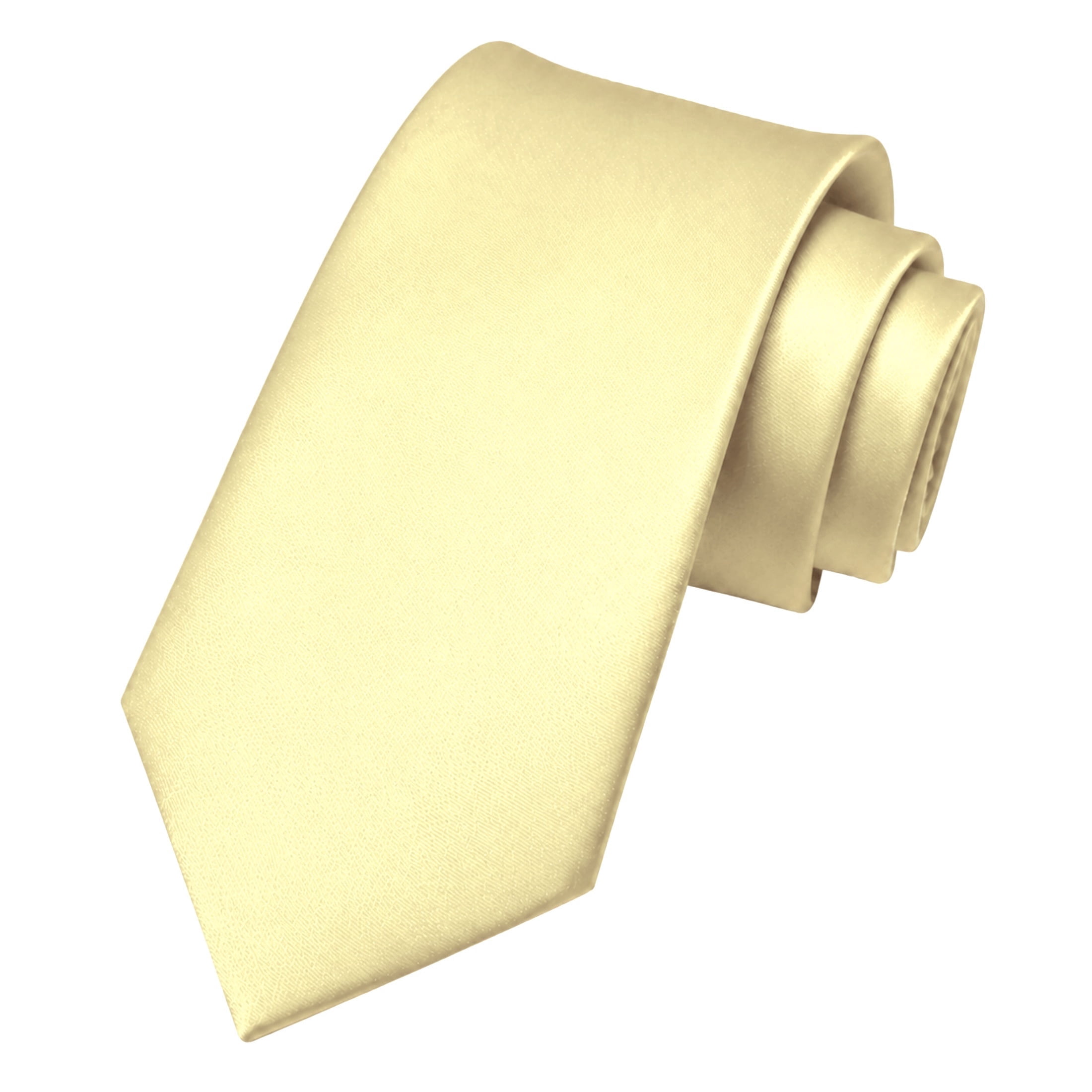 KAMBERFT Light Yellow Tie Business and Wedding Necktie for Men 8cm(27 ...