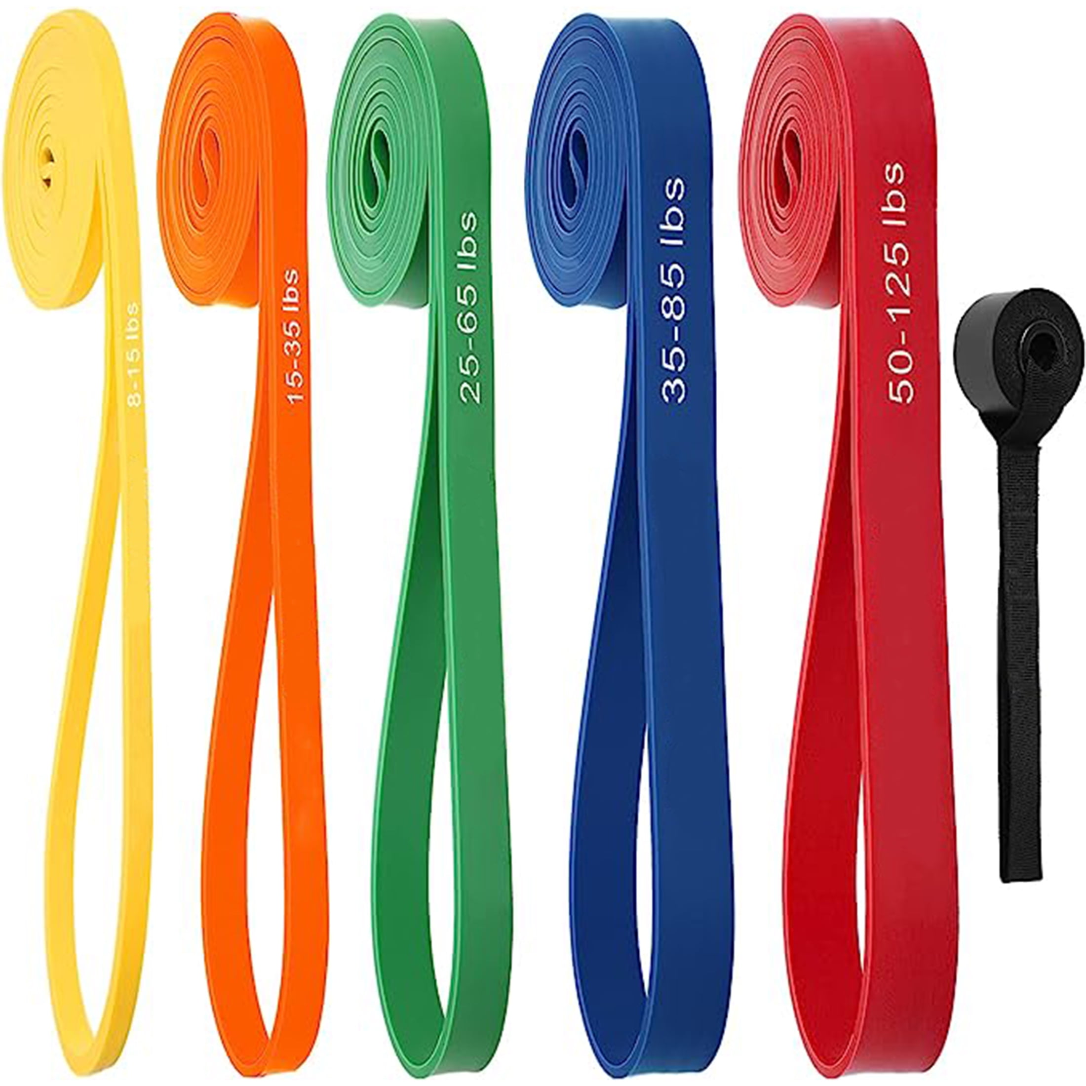 KAMIDA 6PCS Resistance Bands Set for Exercise Fitness, Elastic Workout ...