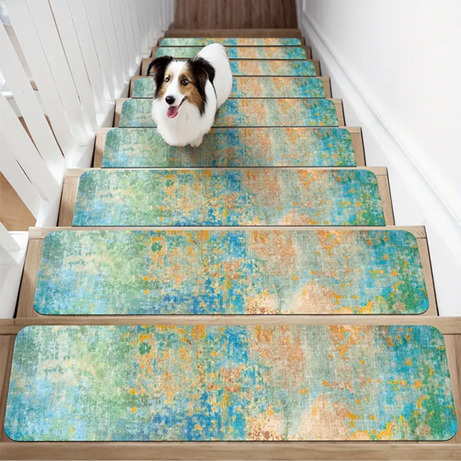 8" x 30" Non Slip Stair Treads Set of 10, Edging Stair Runner for ...
