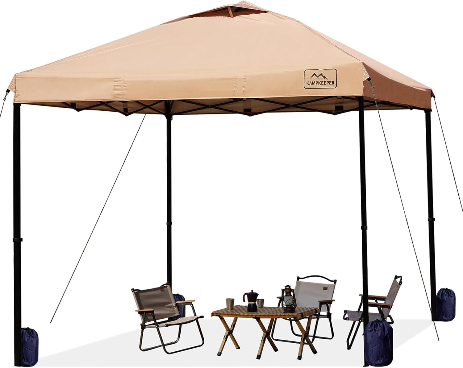 KAMPKEEPER 10x10 Commercial Instant Tent - Waterproof, Adjustable Legs ...