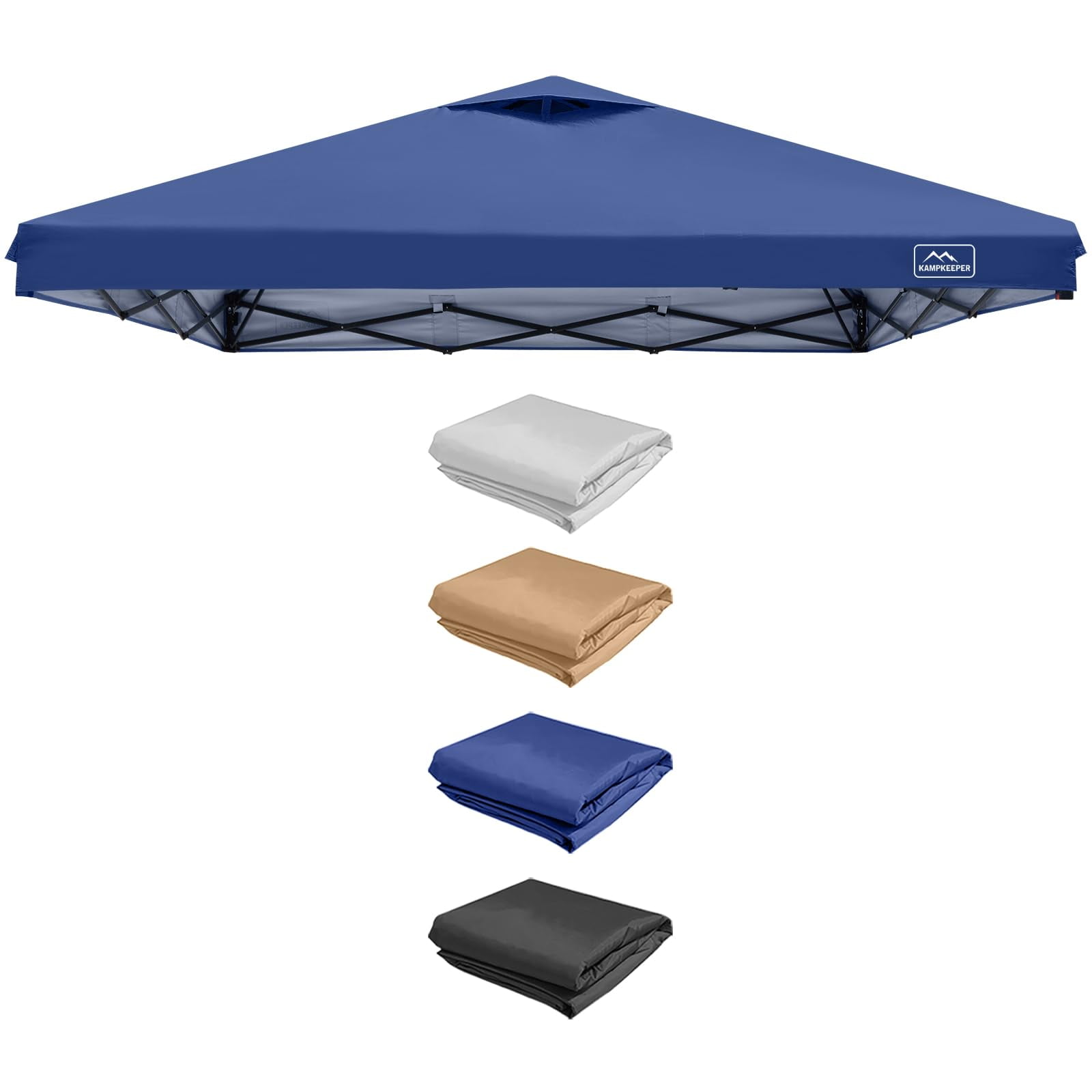 KAMPKEEPER 8x8 Replacement Top Pop Up Canopy Tent Top Cover Roof with ...