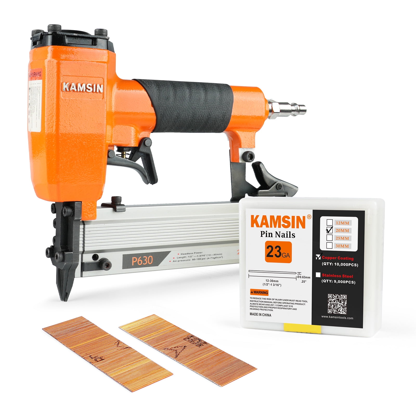 KAMSIN Headless Micro Pinner P630 23Gauga with 10000PCS/Box 20mm Pin ...