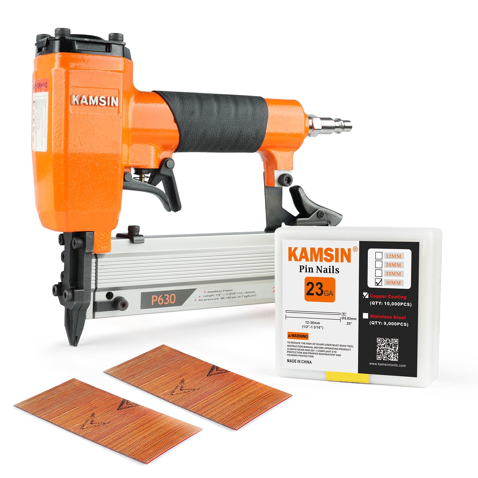 KAMSIN Headless Micro Pinner P630 23Gauga with 10000PCS/Box 30mm Pin ...