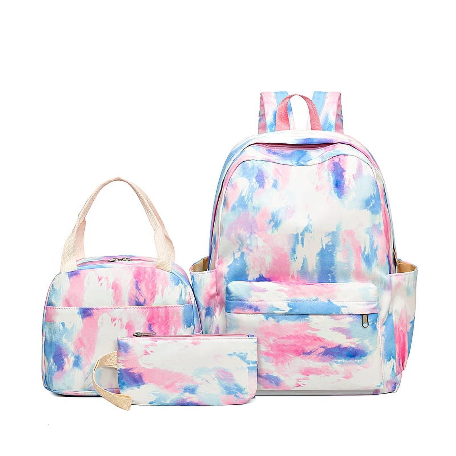 KAMUGO Backpacks for Girls with Lunch Bag and Pencil Case , 17 inch Ink ...