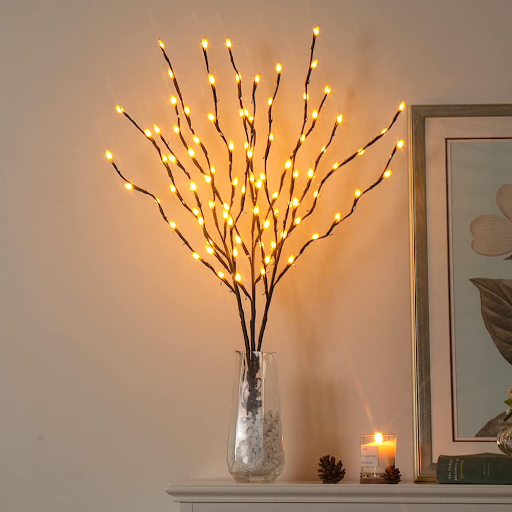 Satin Ball Ornament Lights, Battery Operated, Festive Holiday Christmas ...